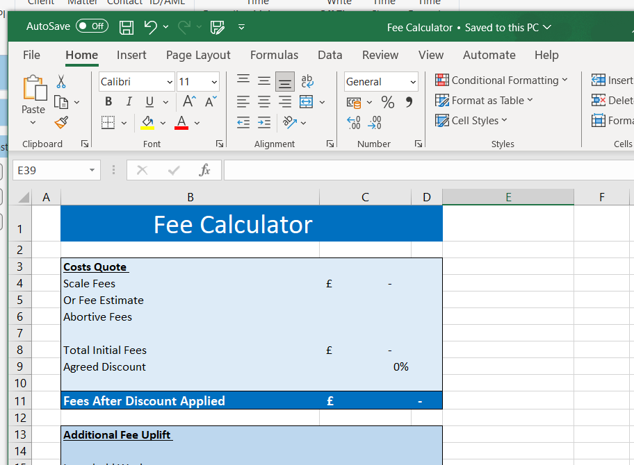 Using a Task to import an Excel Template to a Matter – Dye & Durham UK